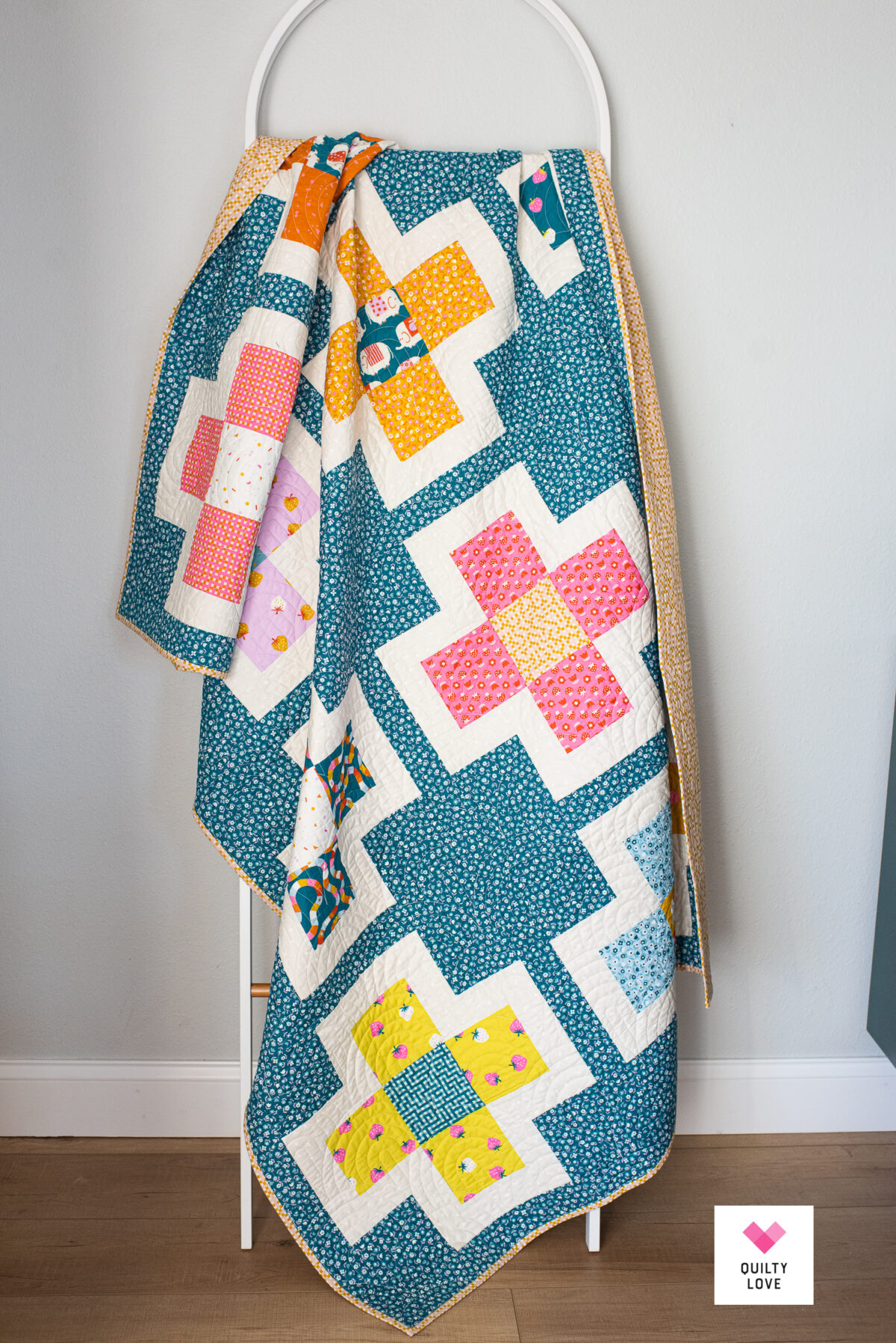 Modern Plus Quilt Pattern for Beginners – Plus Charmed - Quilty Love