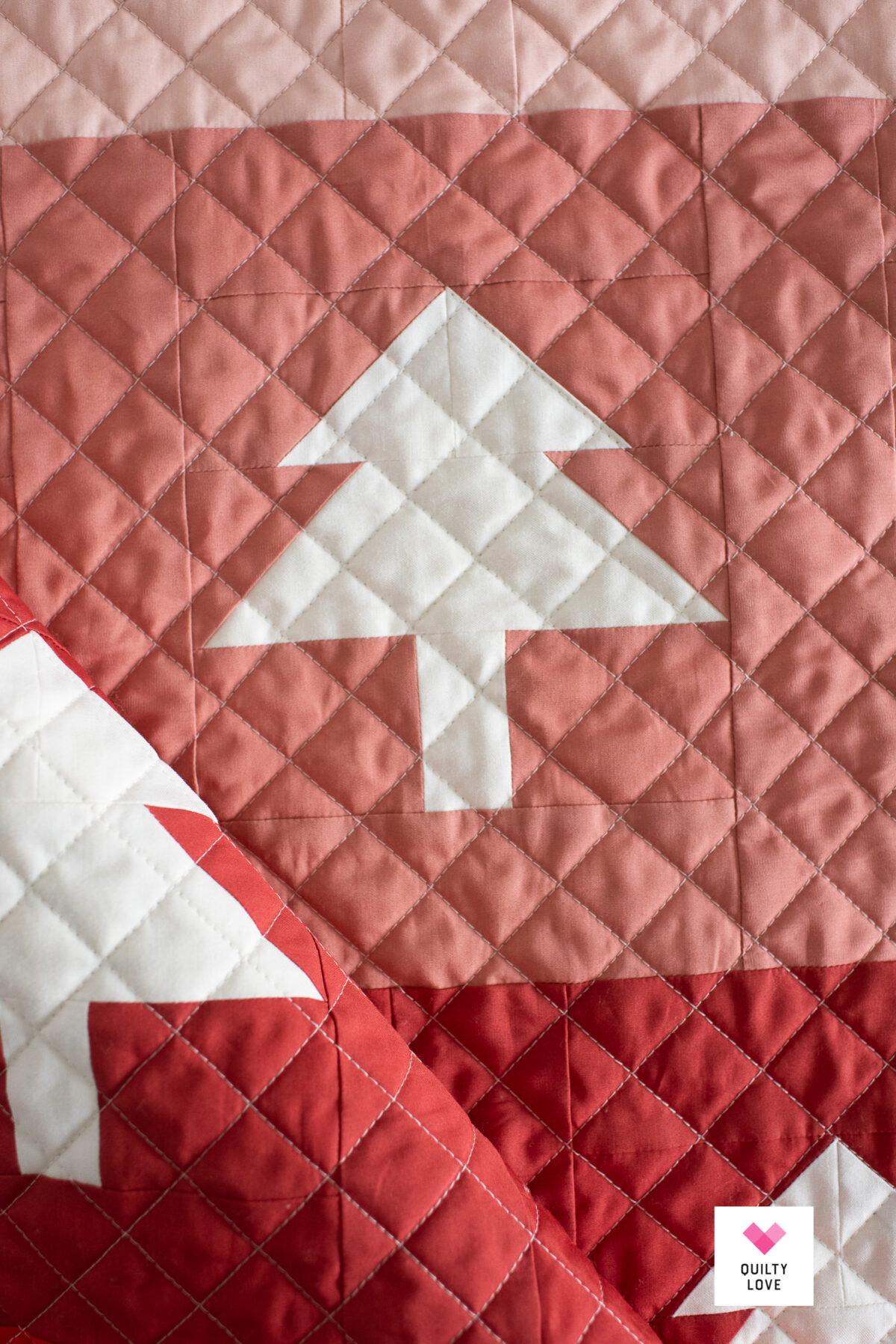 Modern Scandinavian Tree Rows Quilt - Perfect Holiday Quilt Pattern ...